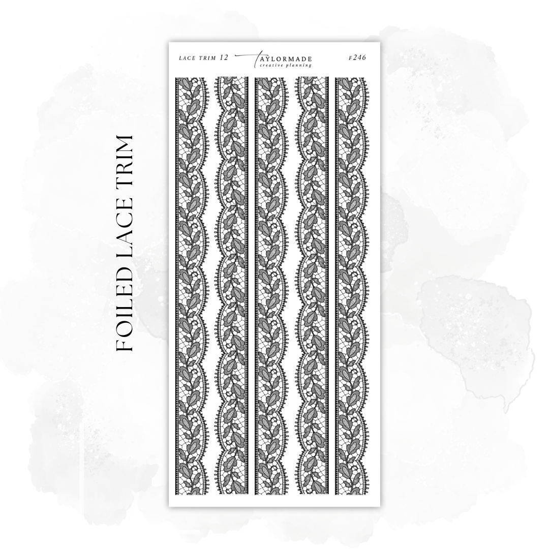 F246 - Foiled Lace Trim 11 – Taylormade Creative Planning