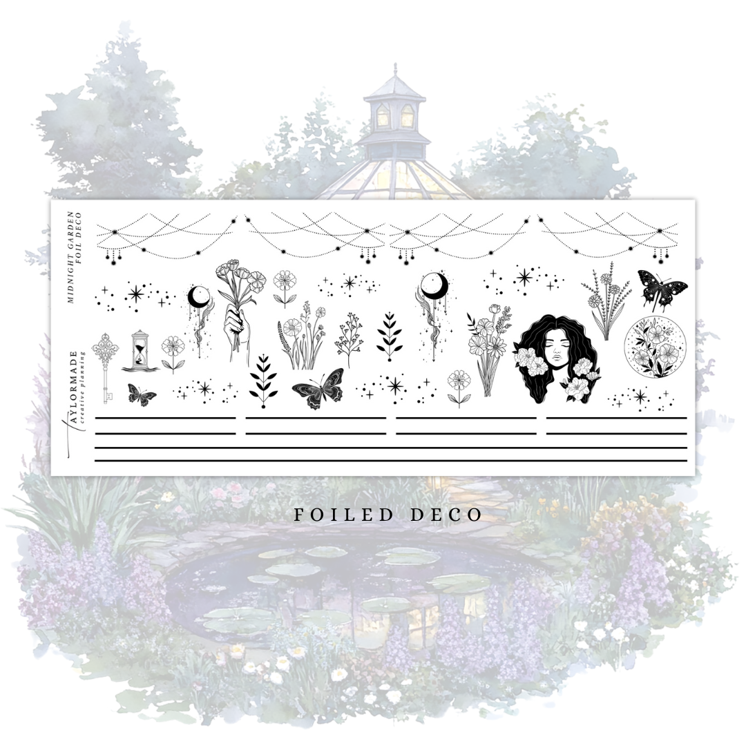 Midnight Garden - Foiled Deco – Taylormade Creative Planning