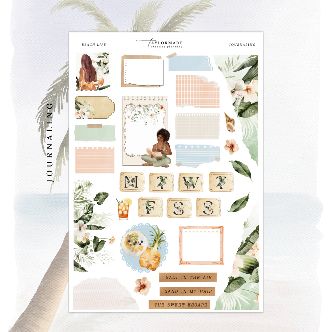 Beach Life - Journaling – Taylormade Creative Planning