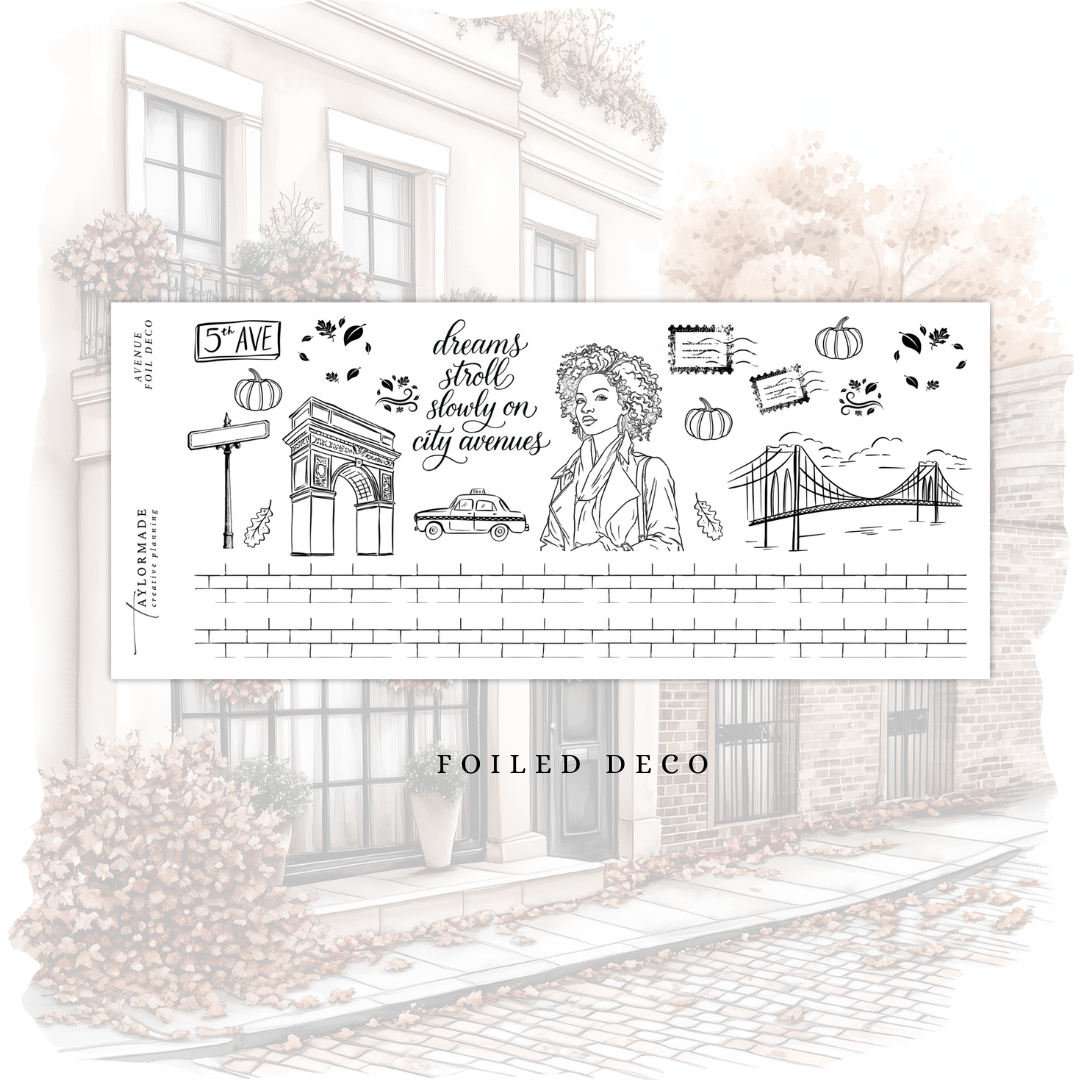 Avenue - Foiled Deco – Taylormade Creative Planning