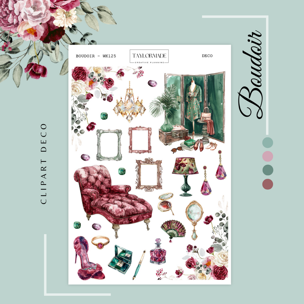WK125 - Deco - Boudoir Add-On Sheet – Taylormade Creative Planning