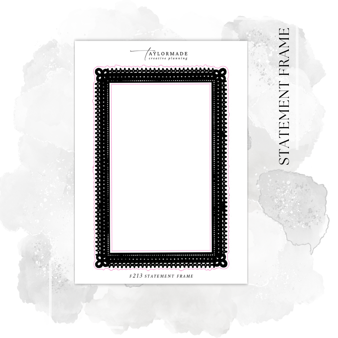 F213 - Foiled Statement Frame – Taylormade Creative Planning